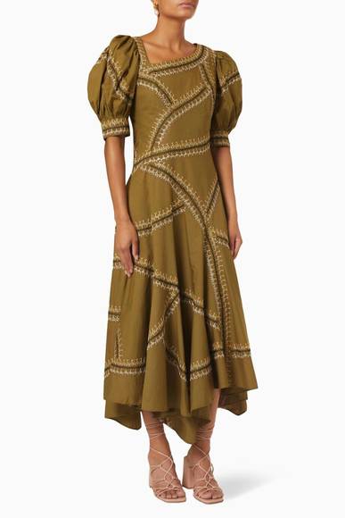 Ulla Johnson | Dresses | New Ulla Johnson Uma Dress In Olive | Poshmark
